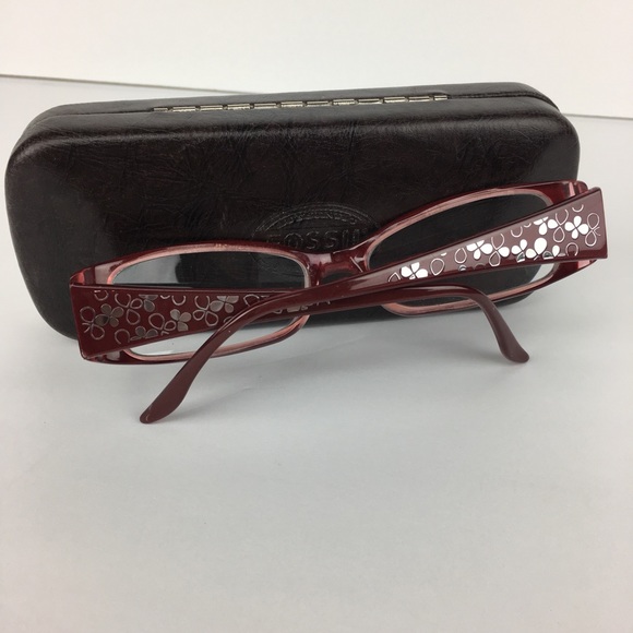 Fossil | Accessories | Fossil Floral Eyeglass Frames And Hard Case ...